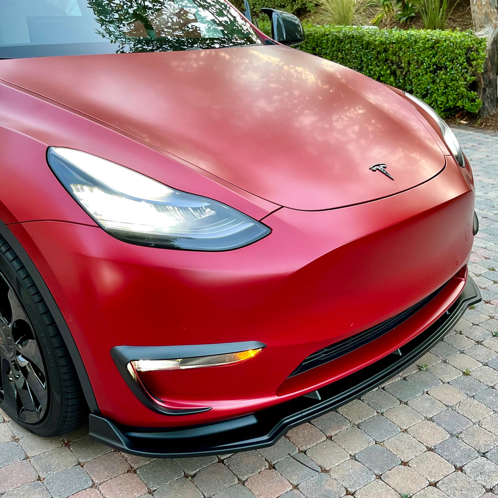 2020-2025 | Model Y Front Lip Spoiler ABS Plastic (3 Pieces) - Variety ...