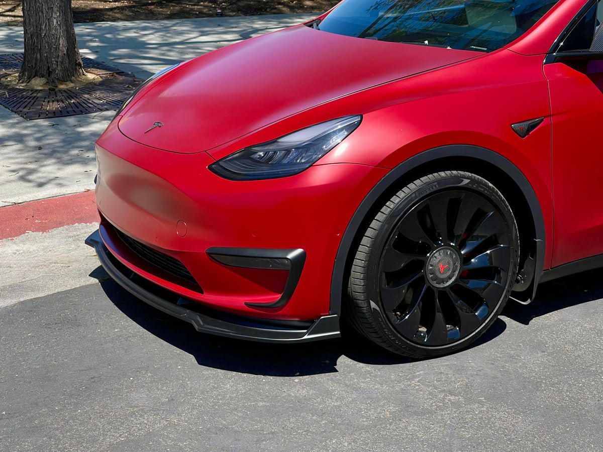 2020-2025 | Model Y Front Lip Spoiler ABS Plastic (3 Pieces) - Variety ...