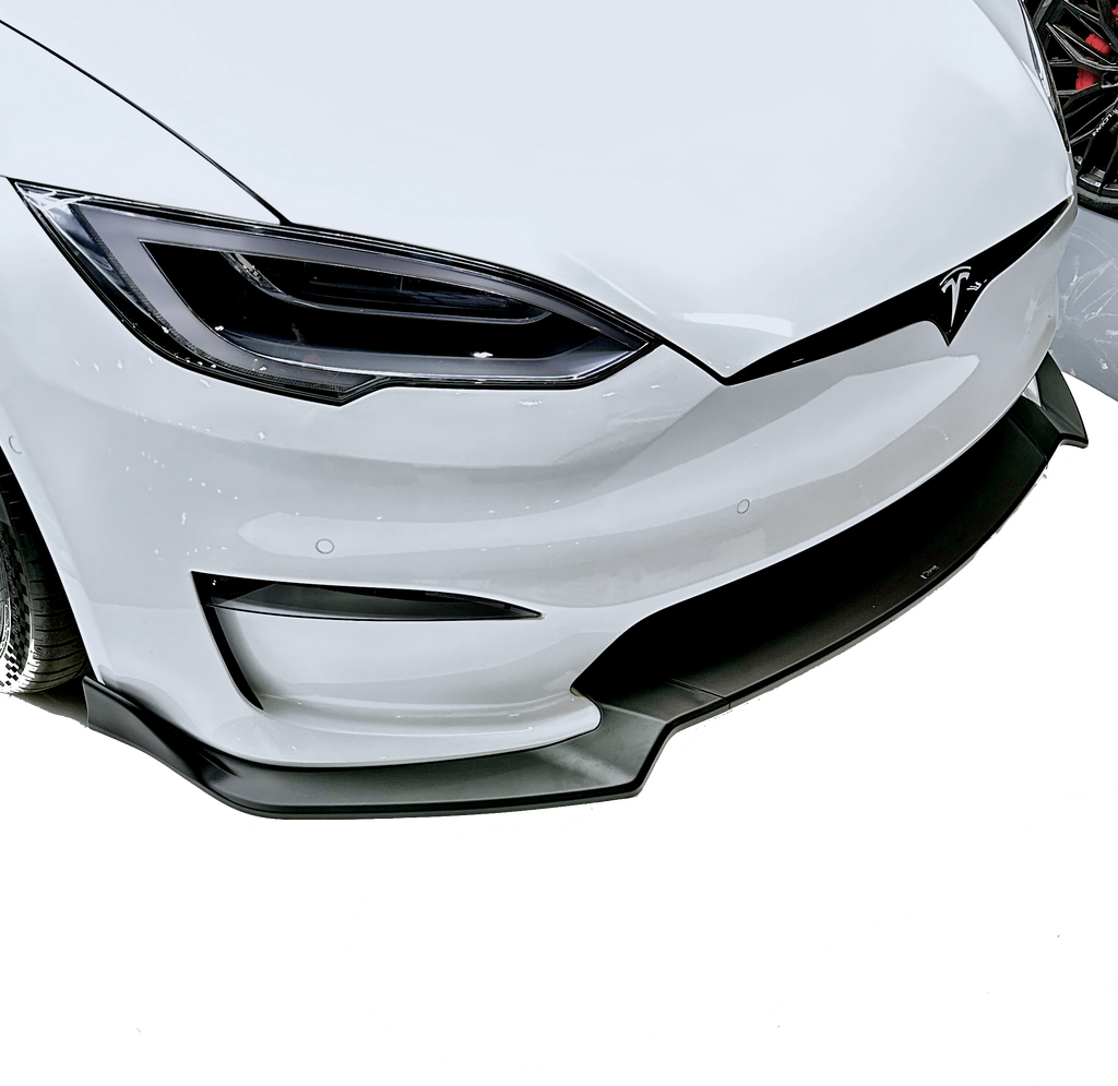2021+ | Model S Front Lip Spoiler ABS Plastic (3 Pieces) - Variety ...