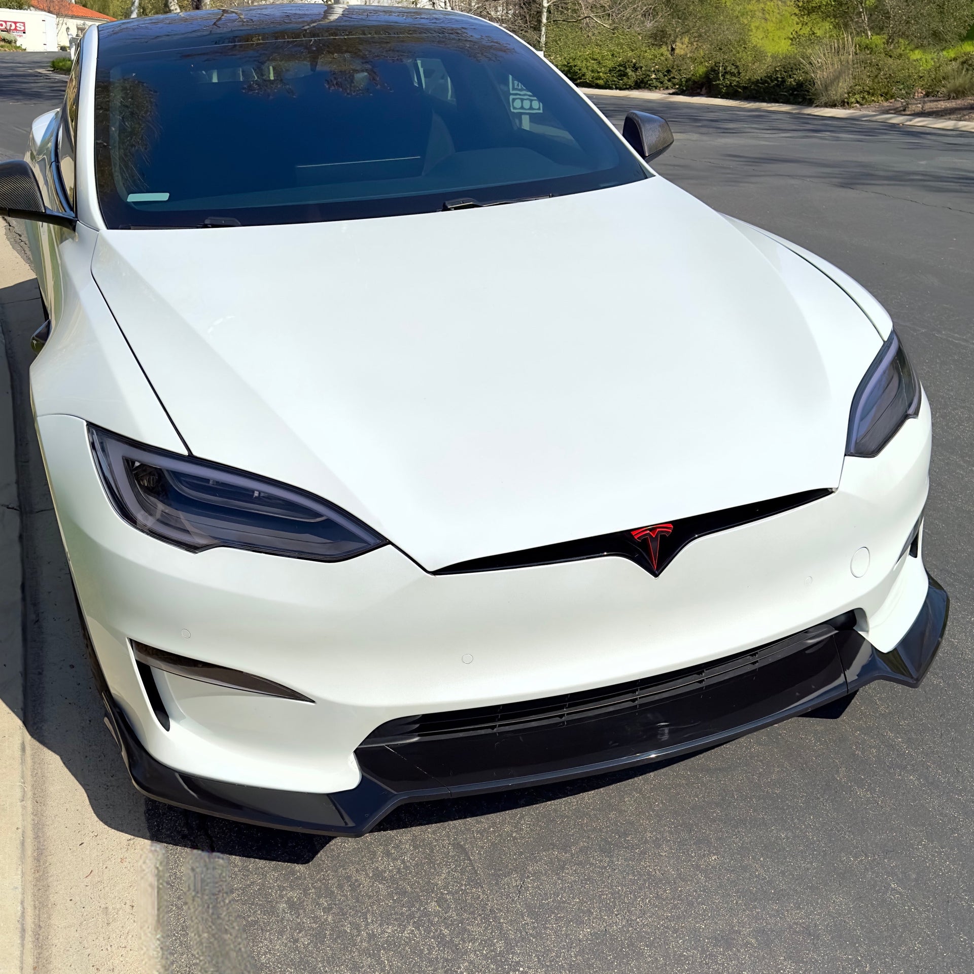 2021+ | Model S Front Lip Spoiler ABS Plastic (3 Pieces) - Variety ...
