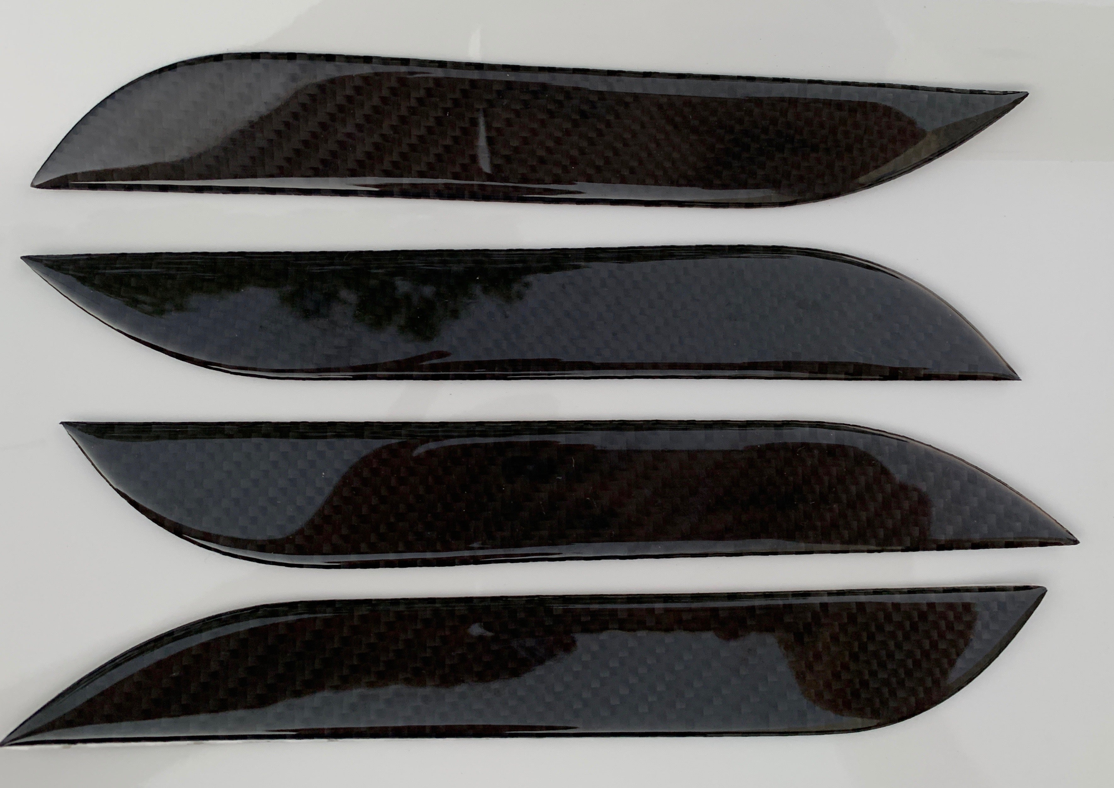 Model S Door Handle Overlay (Set of 4) - Flexible Urethane Carbon Fibe ...