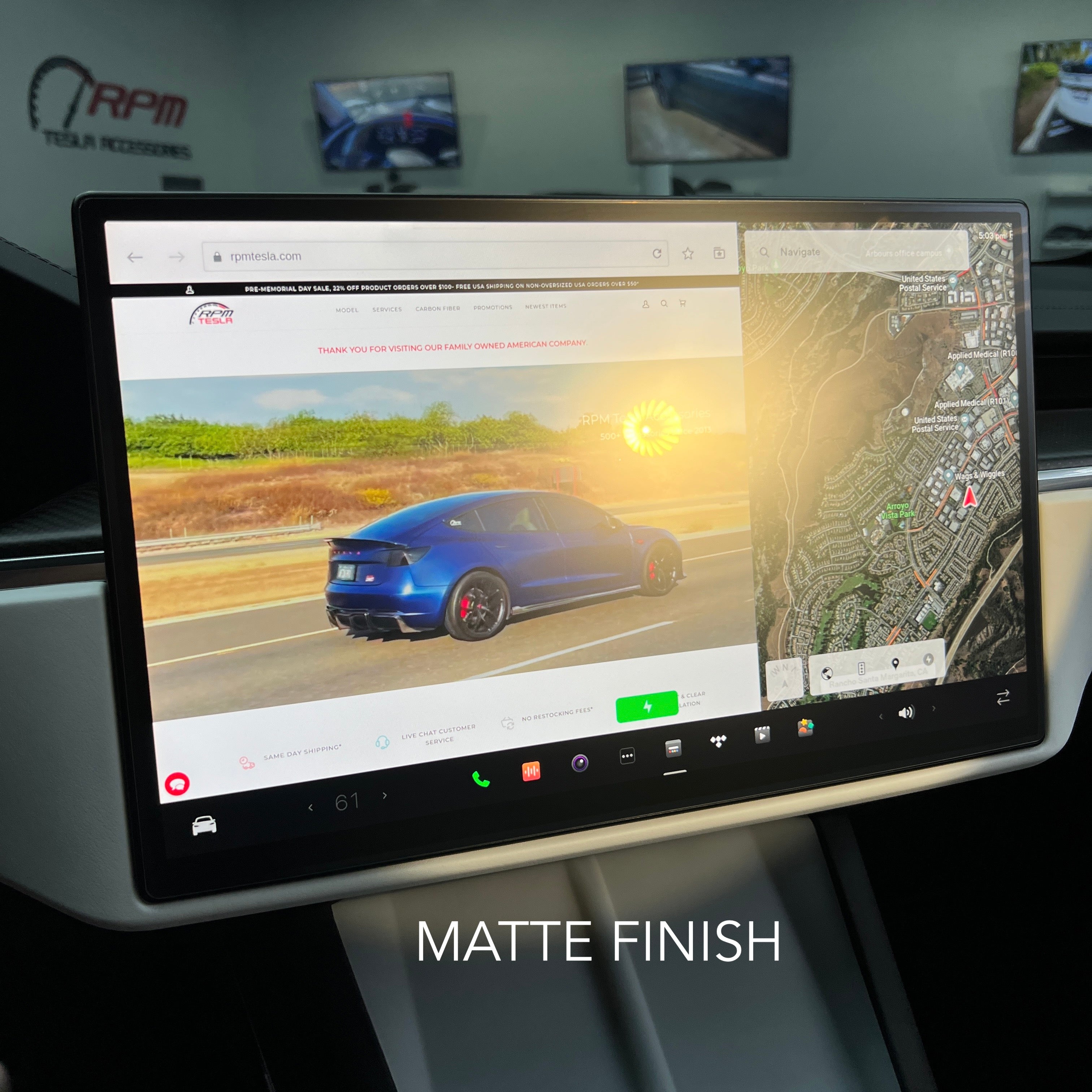 2021+ | Model S & X 9H Glass Screen Protector Kit (2 Pieces - Front ...