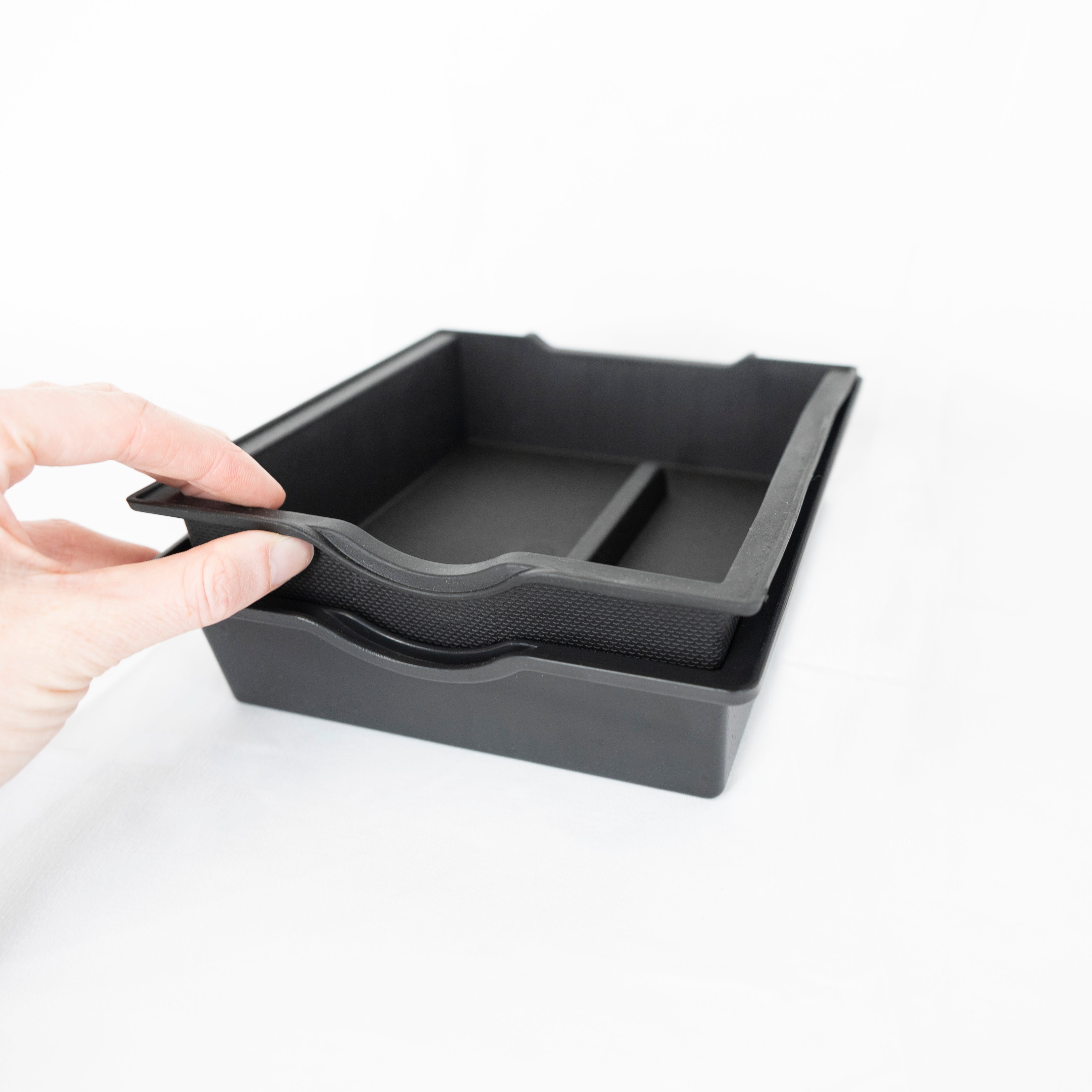 Model 3 & Y Lined Center Console Sliding Tray with Access Hole (Gen. 2 ...