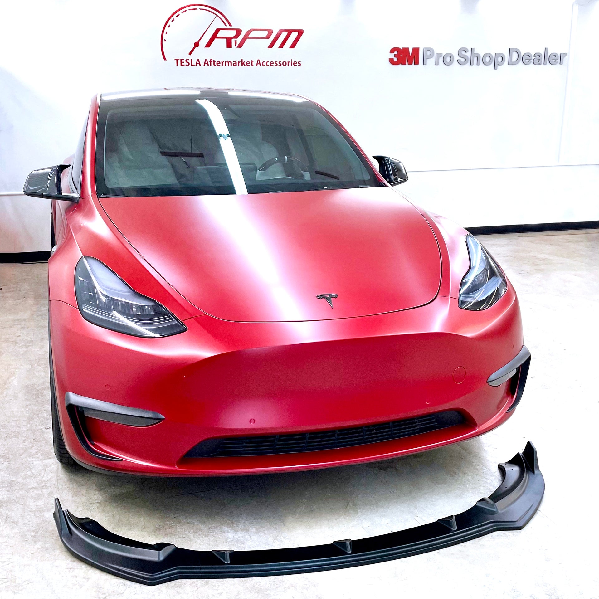 2020-2025 | Model Y Front Lip Spoiler ABS Plastic (3 Pieces) - Variety ...