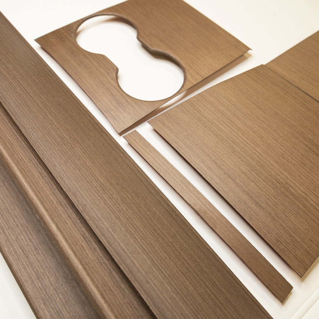 Model 3 & Y Center Console Overlays (Gen. 1) - Real Open-Pore Wood Ven ...