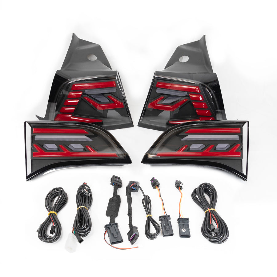 Model 3 & Y* Knight-Rider LED Tail Light Upgrades (1 pair) 3 Styles ...