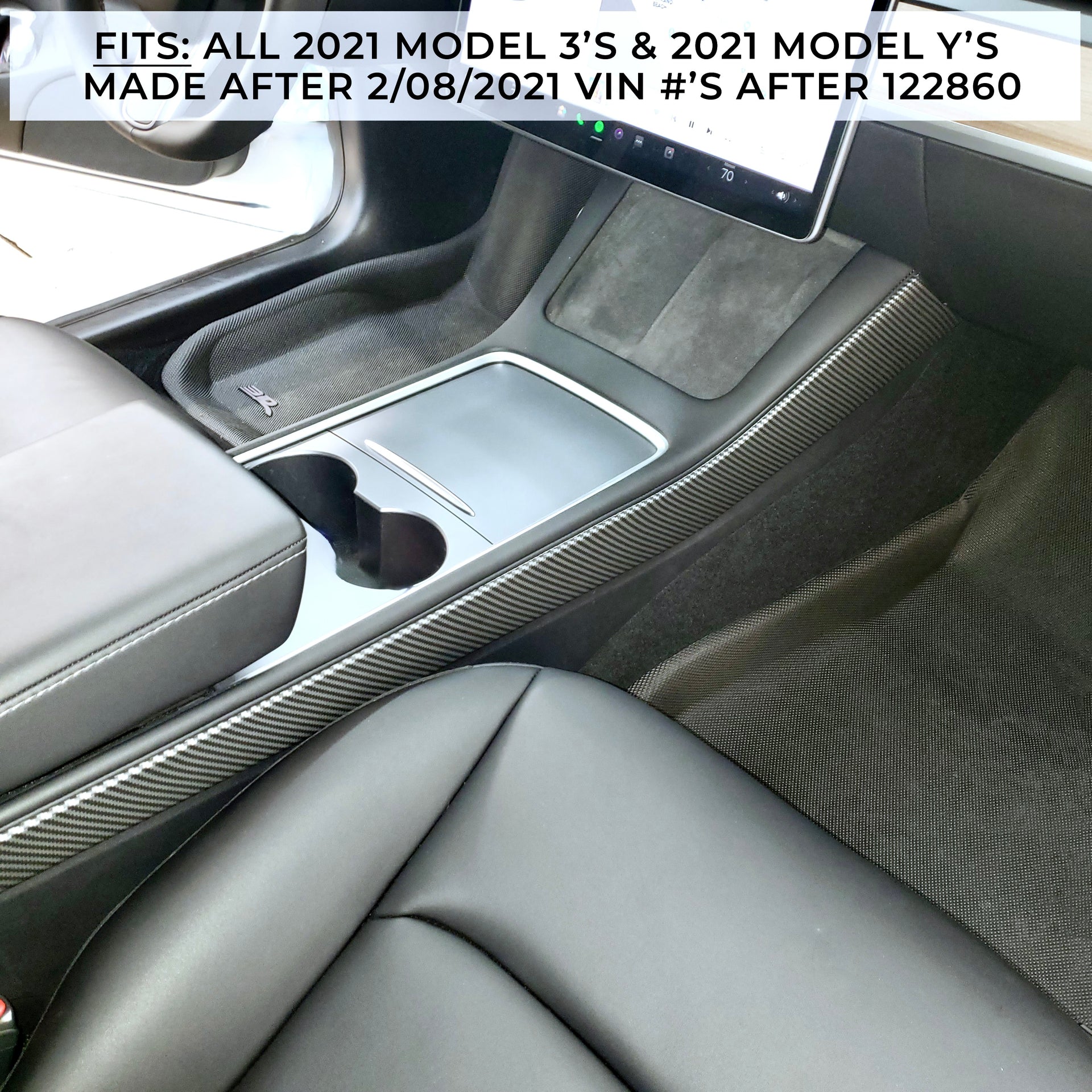 2021-2023 | Model 3 & Y Center Console Side Panel Caps (Gen. 2) - Vari ...