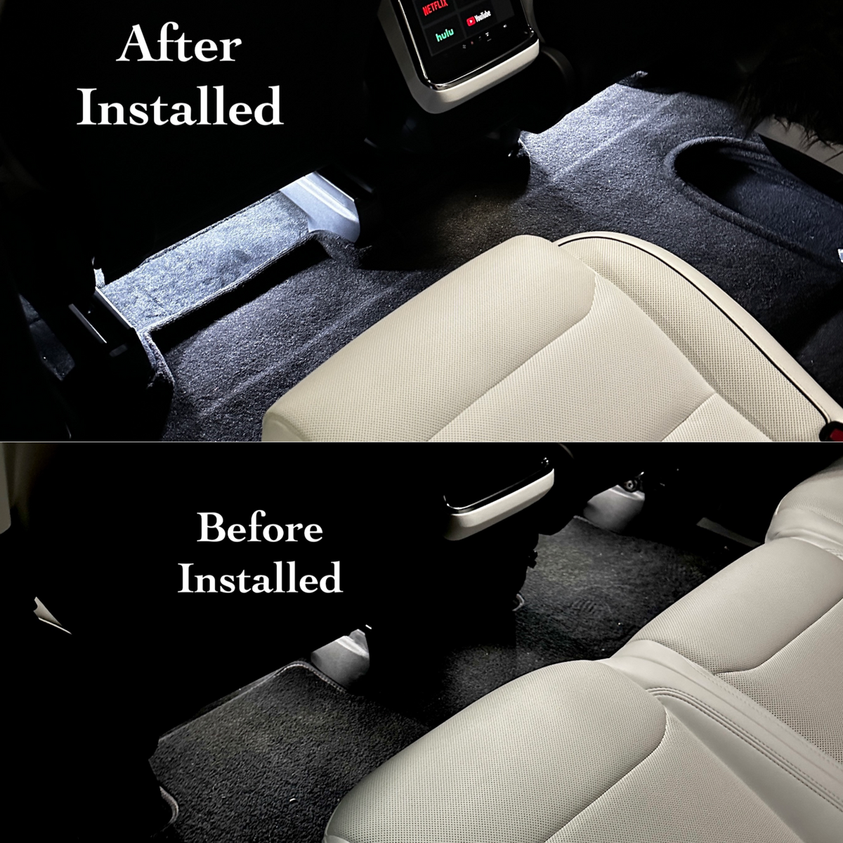 2021+ | Model S & X Backseat White LED Lighting Upgrade Kit (48 Diodes ...