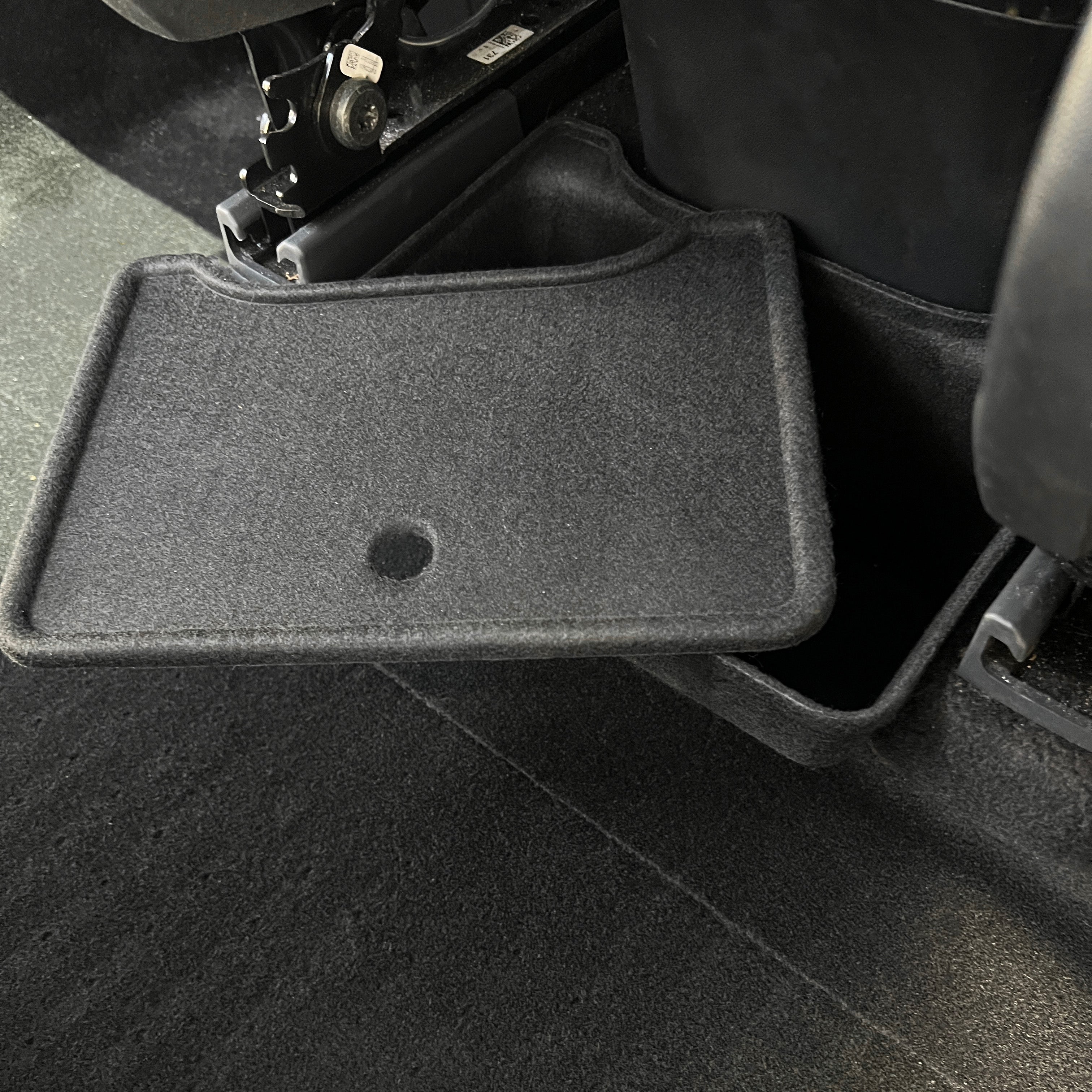 2020-2025 | Model Y Back Seat Storage Box with Lid - Fully Flocked ...