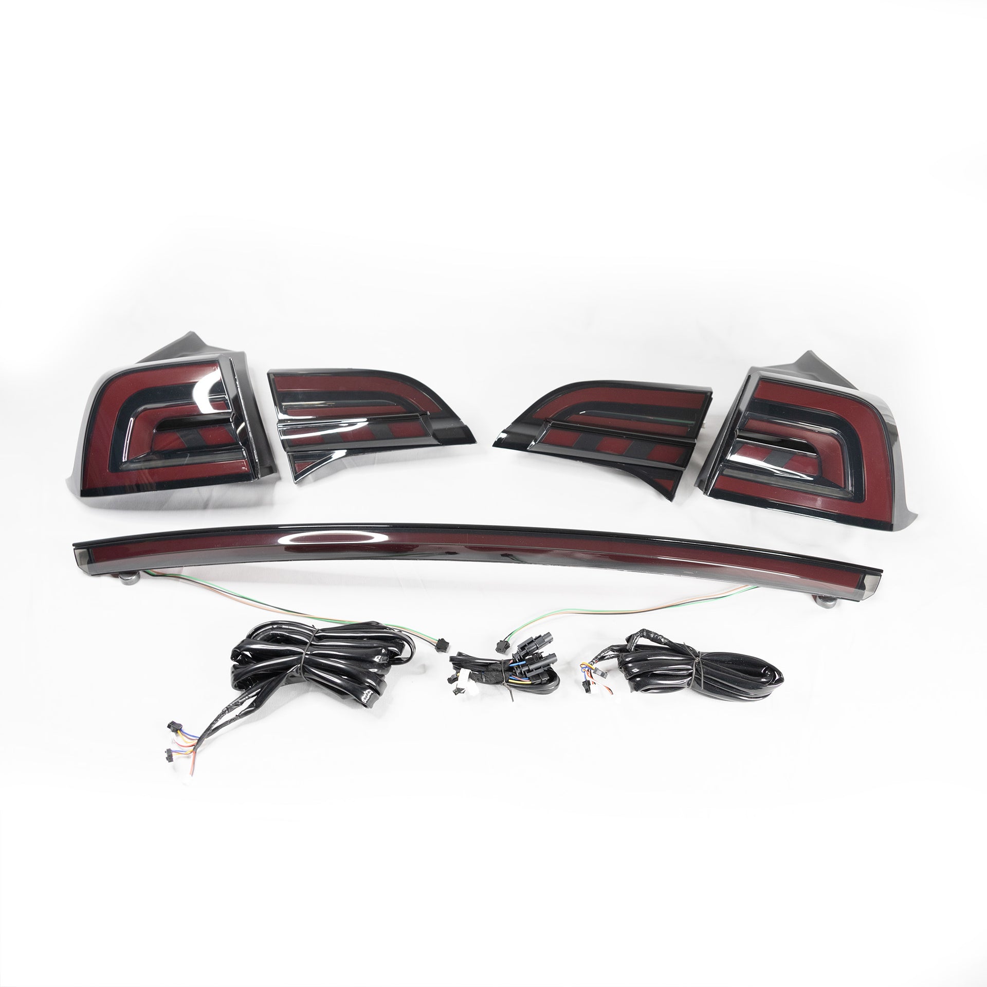 Model 3 & Y Knight-Rider Gen. 2 LED Tail Lights & Trunk Light Bar (5 P ...