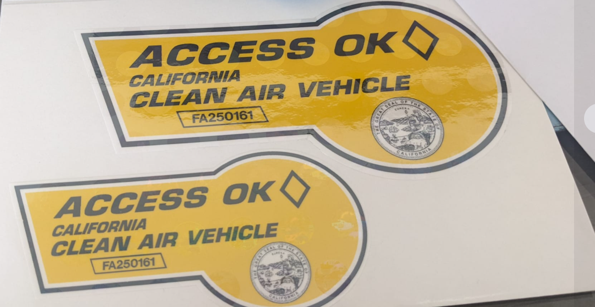 Calif. HOV Under Stickers Protection Film (Gen. 2) – RPM TESLA ...
