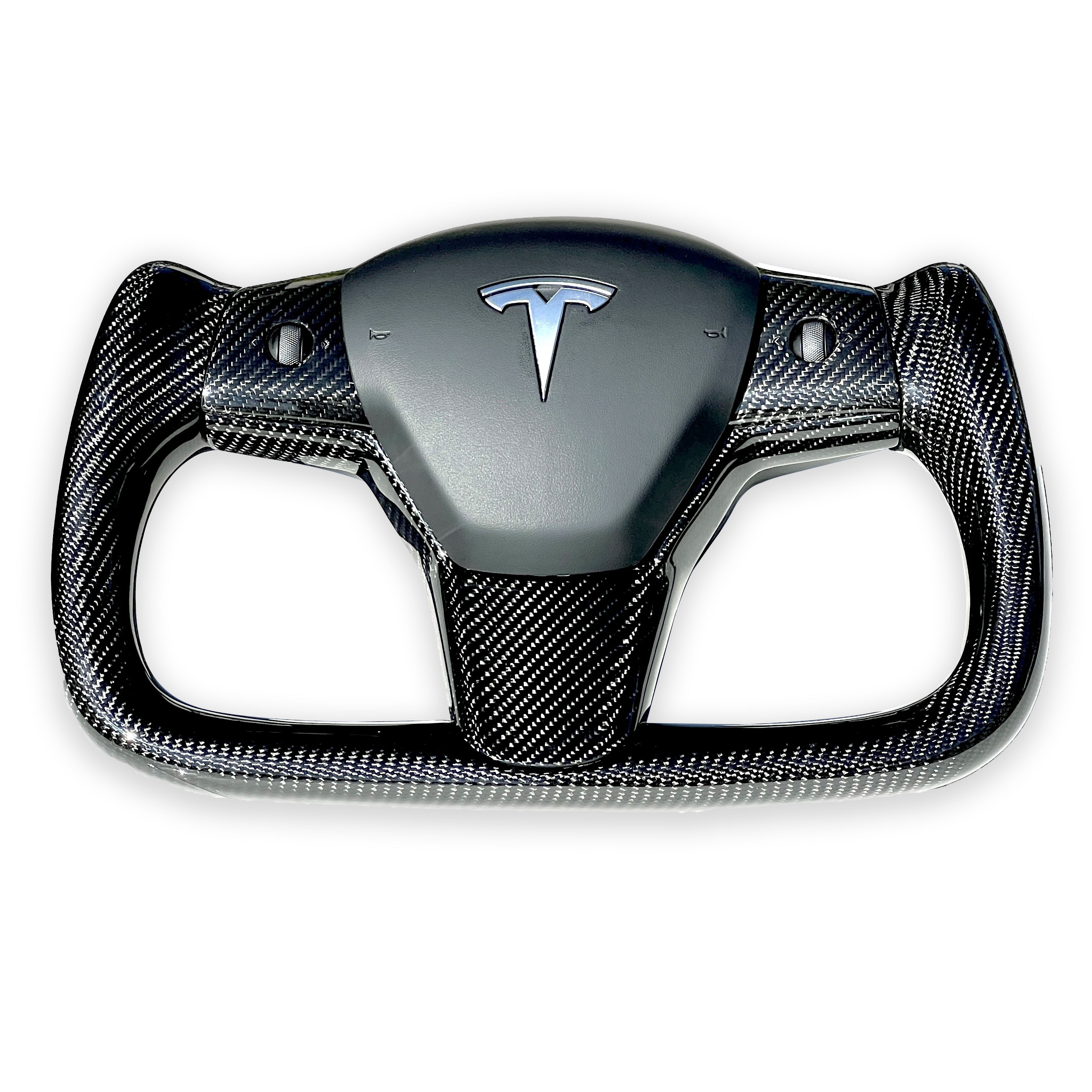 Model 3 & Y Yoke Style Steering Wheel - Full Carbon Fiber - Non Heated ...